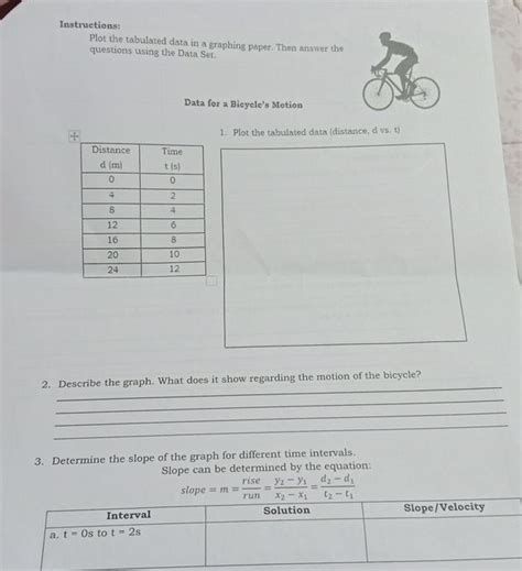 Instructions Plot The Tabulated Data In A Studyx