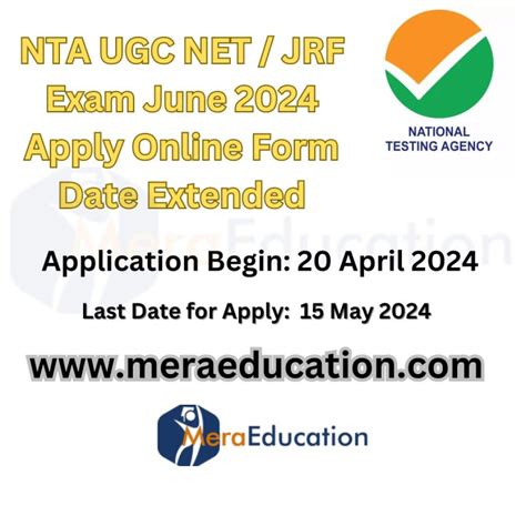 Nta Ugc Net Jrf Exam June 2024 Apply Online Form Date Extended