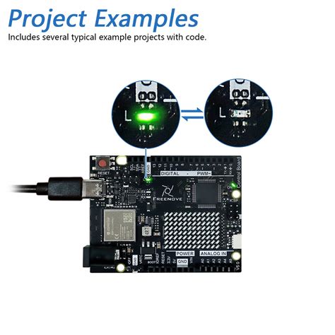 Freenove Control Board V5 Compatible With Arduino Uno R4 Wifi Mini