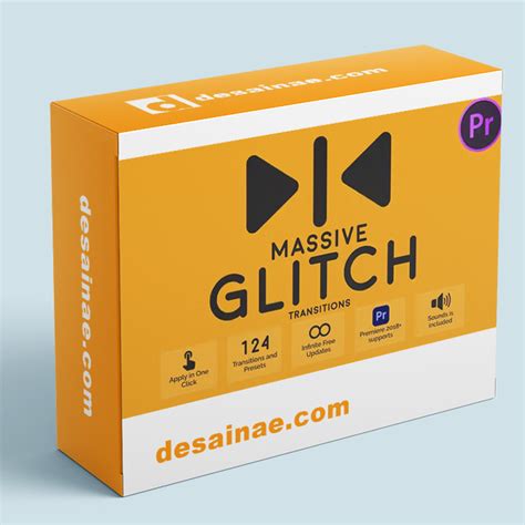 124 Massive Glitch Transitions Premiere Pro
