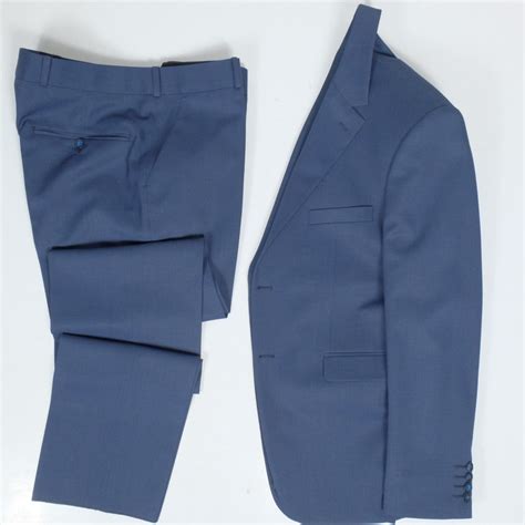 قیمت و خرید کت و شلوار مردانه مدل فاستونی خاویاری رنگ آبی نفتی