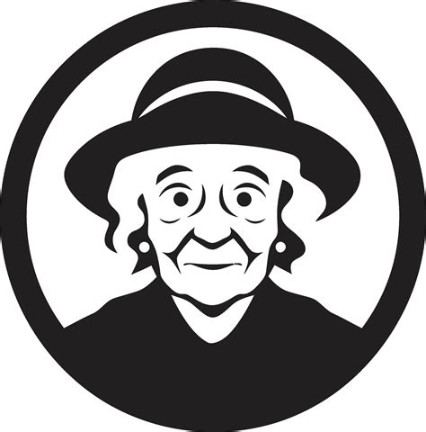 Vectorized Senior Women Portraits Elderly Elegance Old Women In Vector Vector Art At