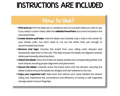 Editable 10 Drawer Rolling Cart Labels Set Camping Themed Etsy