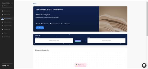 Sentiment Analysis Bert Ai Blueprint Docs