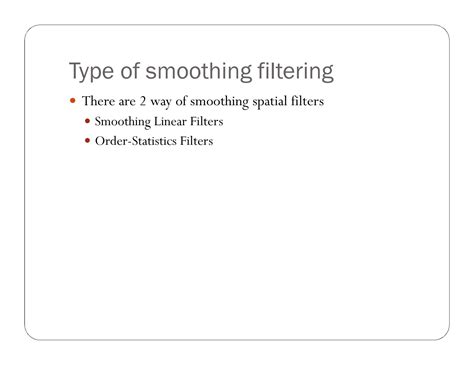 SOLUTION Smoothing Spatial Filters Studypool