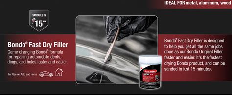 Bondo Body Filler Original Formula For Fast Easy Repair