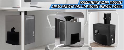 Heavy Duty Computer Wall Mount Pc Case Upgraded Also Great For Pc Mount Under