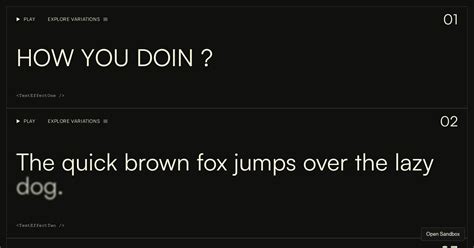 React Text Animate Demo Codesandbox