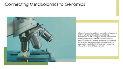 Connecting Metabolomics To Genomics Ppt Sample St Ai Ss Ppt Example