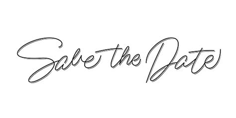 손으로 그린 브러시 레터링 현대 서예 스타일의 잉크 쓰기 날짜를 저장합니다 청첩장 장식을 위한 우아한 스크립트 철자를 텍스트로 작성한다 벡터 그림 0명에 대한 스톡 벡터