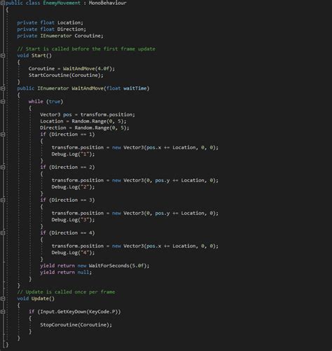 In This Code My Game Object Immediately Teleports To The Range How Can I Make The Object