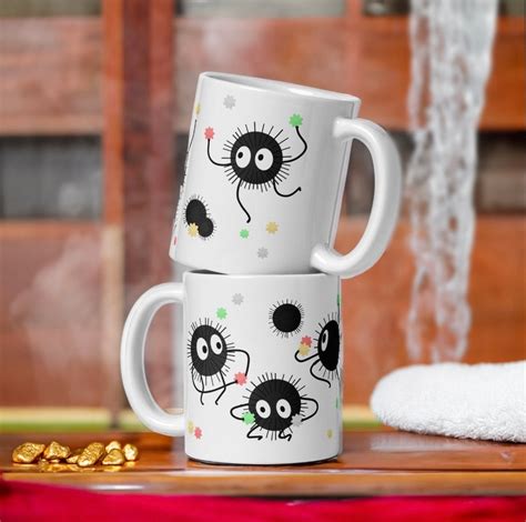 Soot Sprites With Candy Spirited Away Inspired Movie Susuwatari Mug