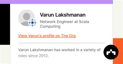 Varun Lakshmanan Network Engineer At Scala Computing The Org