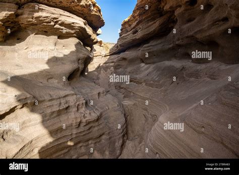 Ventifact Rock Formations Caused By Wind At La Pared Beach