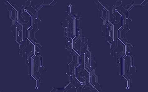 Premium Vector Tech Ai Light Purple Background With Tech And Circuts Digital Background