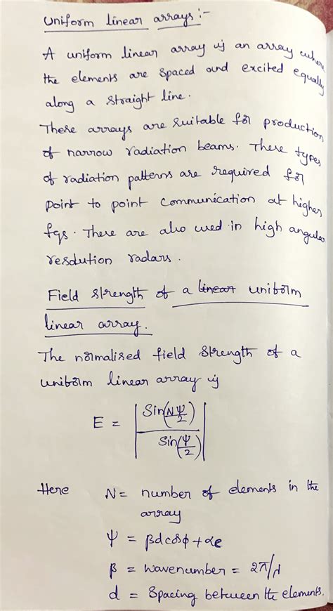 SOLUTION Uniform Linear Arrays Studypool