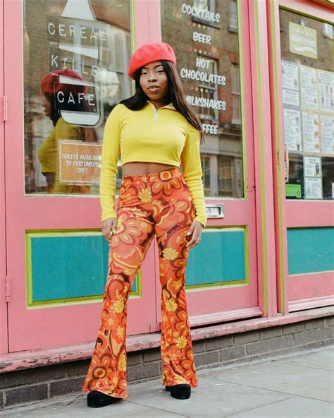 Self Styled Babe Essosajoy In Our Juniper Flares Snapped At The Beginning Of The Year In Brick