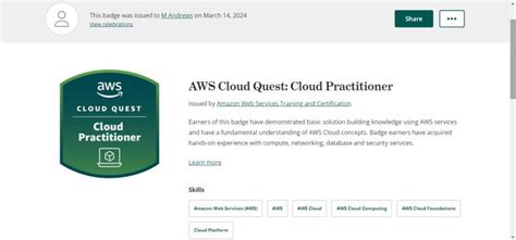 andrews m on linkedin cloudpractitioner aws cloudcomputing