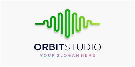 문자 O는 음파 기호 디자인과 결합되었습니다 현대적인 사운드 이퀄라이저 전파 아이콘 음악 주파수 음악 앱용 추상 디지털