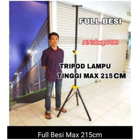 Jual Tripod Lampu Sorot Led Tiang Lampu Sorot Led Tinggi Max Cm Shopee Indonesia