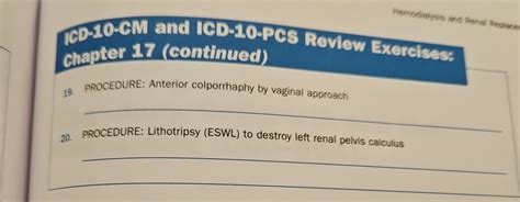 Solved ICD CM And ICD PCS Review Exercisess Chapter Chegg Com