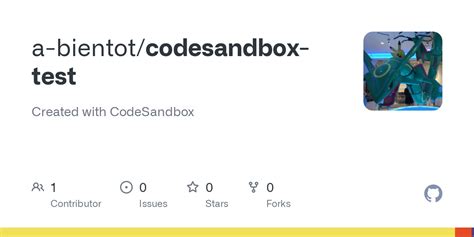 GitHub A Bientot Codesandbox Test Created With CodeSandbox