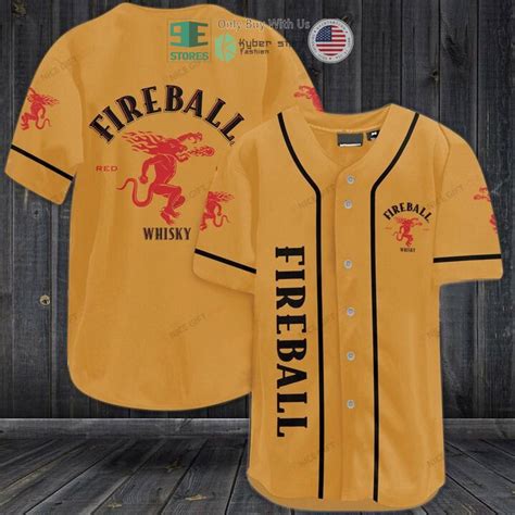 Best Fireball Whisky Logo Baseball Jersey • Shirtnation Shop Trending