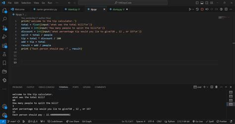 Sandhya Rimal On Linkedin 100daysofcode Python Programming 100daysofcode Udemy Tipcalculator