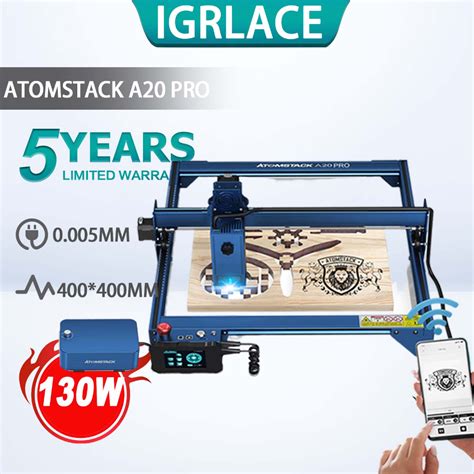 Atomstack A20 Pro Laser Engraver 130w Engraving Cutting Machine With F30 Pro Air Assist Kit