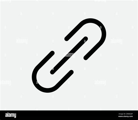 Attachment Link Icon Chain Connection Attach Email File Network Connect Black White Line Sign