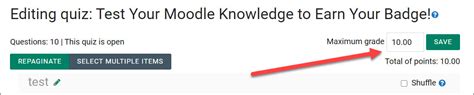 Taking Moodle Quizzes Nmcs Center For Teaching And Learning