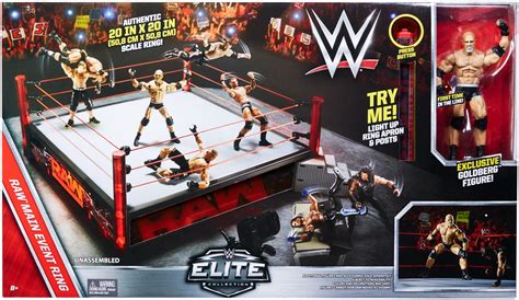 Wwe Elite Collection Raw Main Event Ring Playset Toys And Games