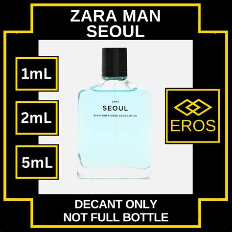 Zara Man Seoul 1ml 2ml 5ml Decant Perfume Sample Vial Repacked Eros Ph
