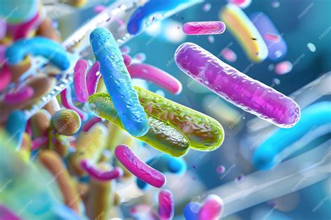 Microscopic Examination Of Bacteria And Germs Sample Under Magnification In Laboratory Premium