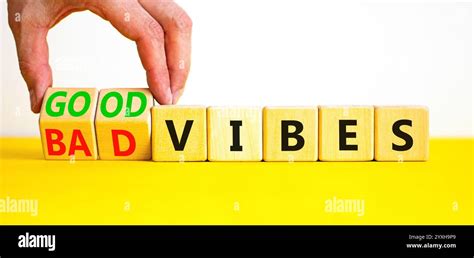 Good Or Bad Vibes Symbol Concept Words Good Vibes Bad Vibes On