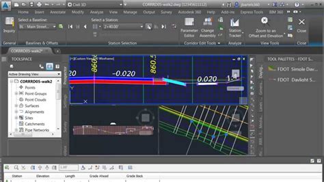 adding driveways to a corridor using fdot s civil 3d subassemblies