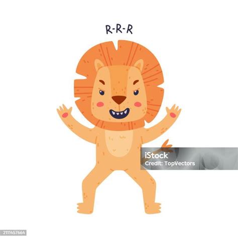 재미있는 사자 캐릭터 와 갈기 서 있는 와 활활 타오르는 벡터 일러스트 갈기에 대한 스톡 벡터 아트 및 기타 이미지 갈기 고양잇과 귀여운 Istock