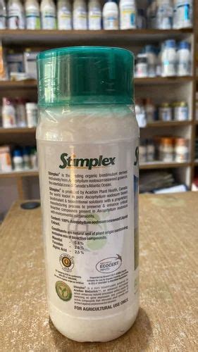 White Liquid Stimplex Biostimulant Bottle Packaging Size 1 Litre At
