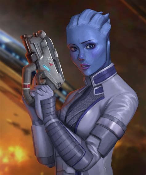 Download Liara Tsoni The Powerful Asari Scientist Wallpaper