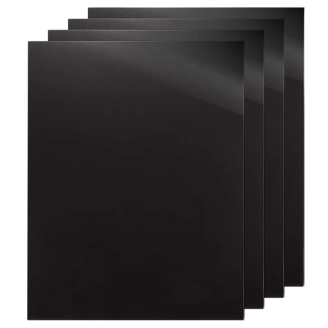Jmiatry 4 Pack Black Acrylic Sheets 18 Thick Black