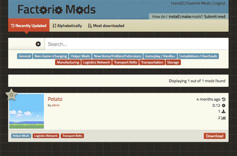Friday Facts 141 Mod Portal Factorio