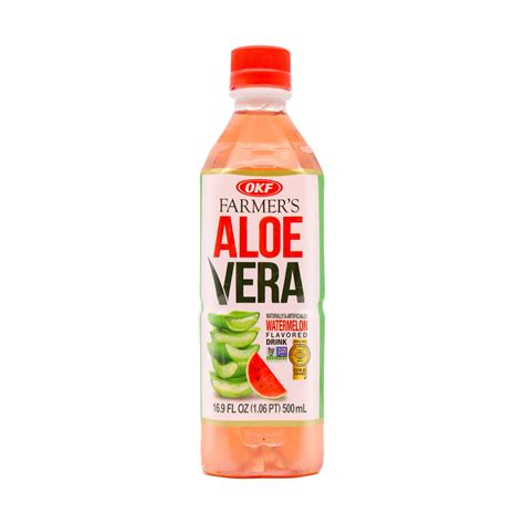 Okf Farmers Aloe Vera Watermelon Flavor 169 Fl Oz 500 Ml Coco Fresh Mart