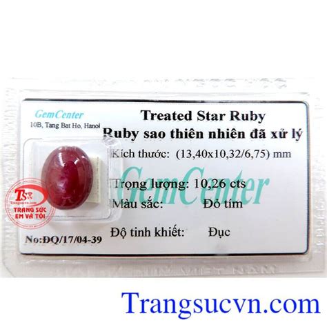 Ruby Sao Tự Nhiên Ruby ĐÁ QuÝ ThiÊn NhiÊn Trangsucvncom
