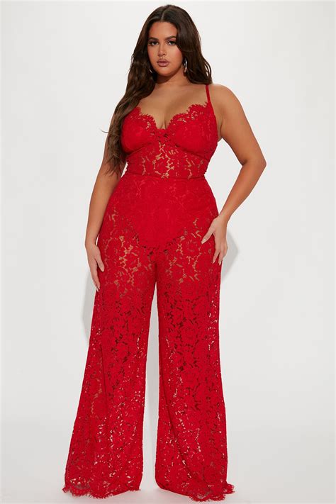 Discover Plus Size Red Jumpsuits Fashion Nova