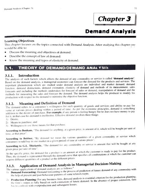 Demand Analysis Ch 3 Pdf Demand Elasticity Economics