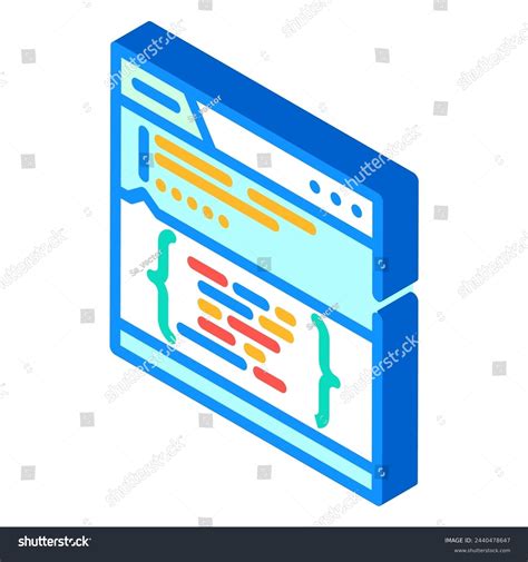 Schema Markup Seo Isometric Icon Vector Stock Vector Royalty Free