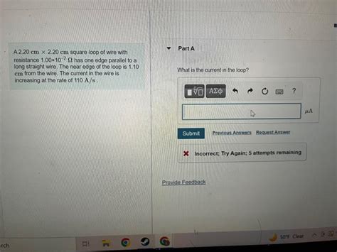 Solved A 2 20 Cm2 20 Cm Square Loop Of Wire With Part A Chegg Com