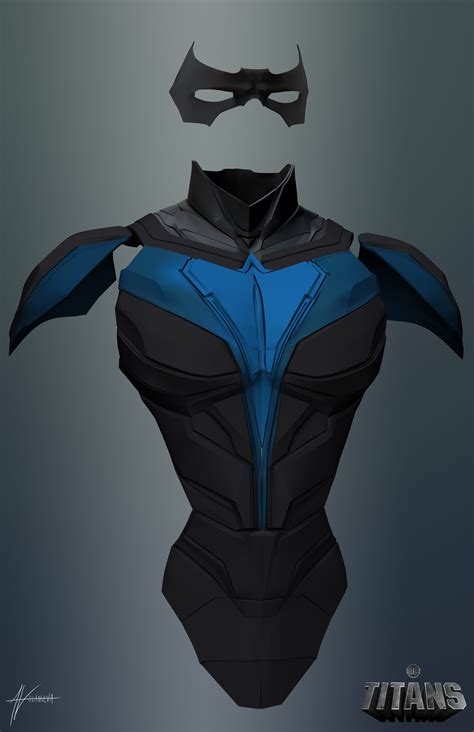 Artstation Titans Nightwing Armor Final Design Model