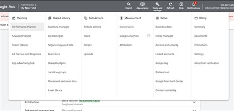 Google Ads Conversion Setup TicketSearch