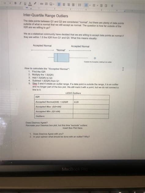 Solved Lego Box Plot Desmos Box Plot Using Desmos Create A